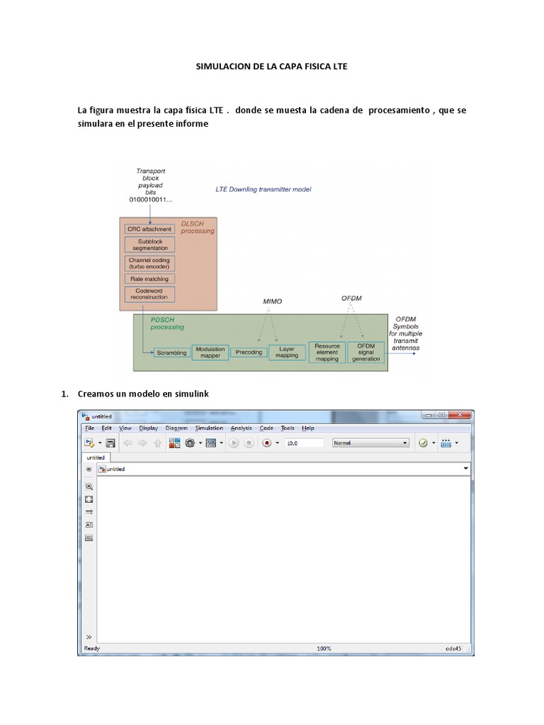 Simulacion en Matlab Lte | PDF
