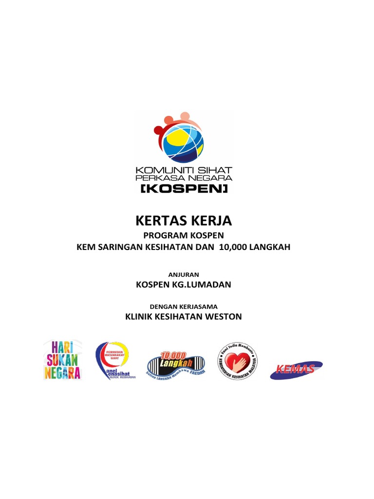 Kertas Kerja Program KOSPEN | PDF