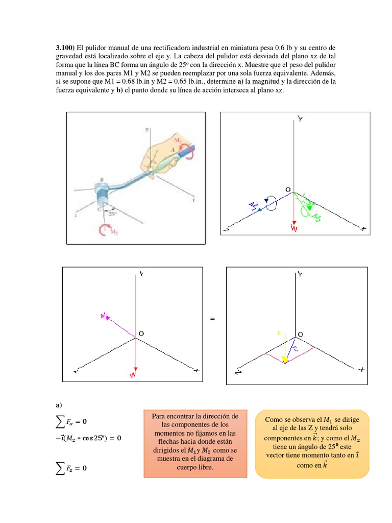 Ejercicio Estática | PDF | Vector Euclidiano | Ciencias fisicas
