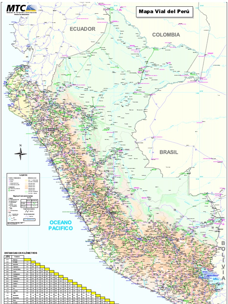 PERU - Mapa Vial | PDF