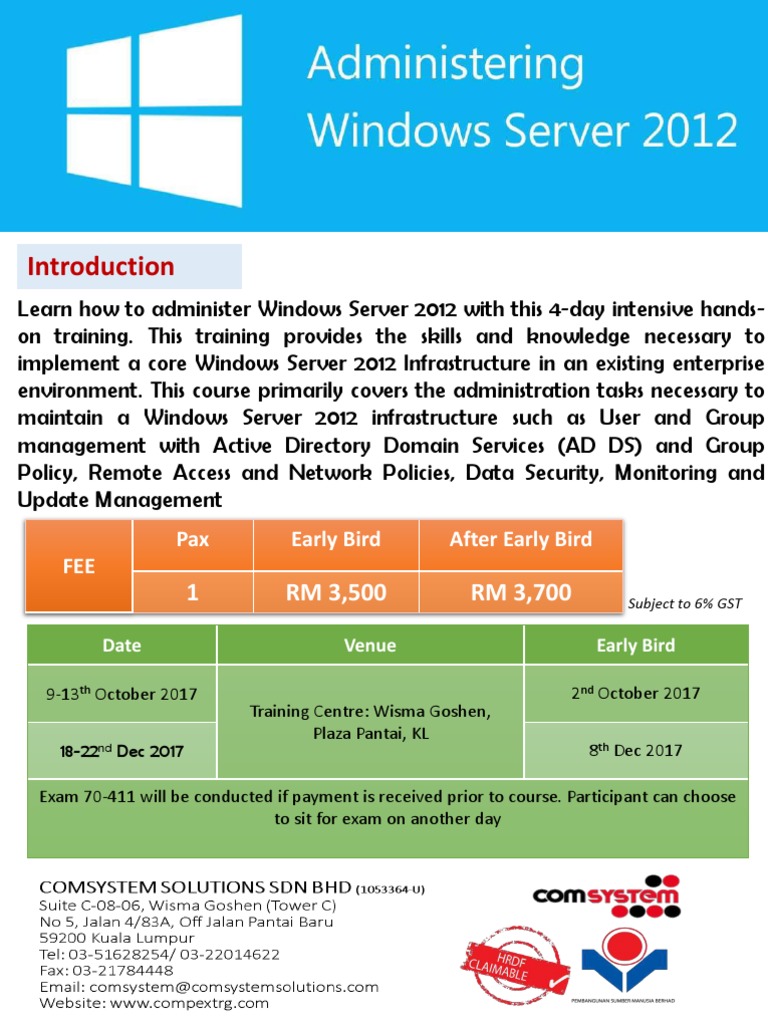 Administering Windows Server 2012 R2 | PDF | Group Policy | Active ...