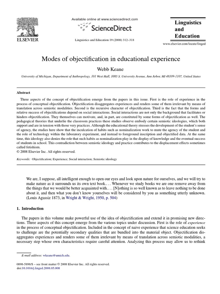 Modes of Objectification in Educational PDF | PDF | Scientific Method ...