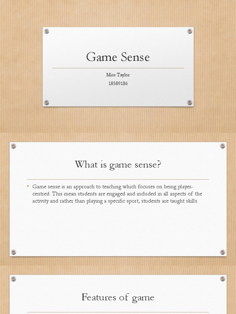 Game Sense | PDF | Physical Education | Learning