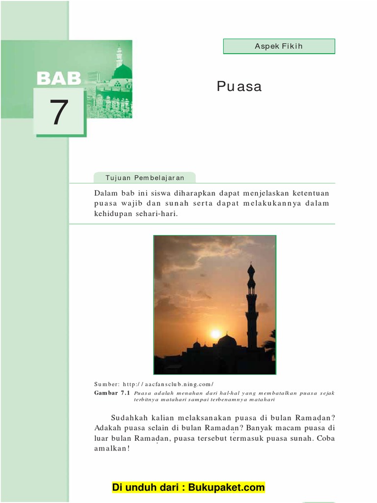 Bab 7 Macam-Macam Puasa | PDF