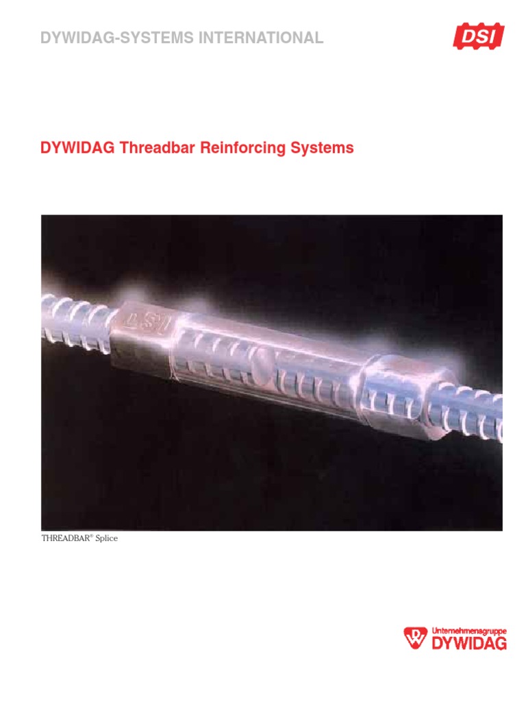 DYWIDAG Threadbar Reinforcing Systems | PDF