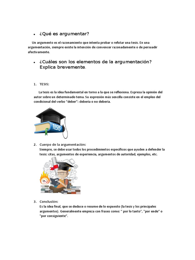 ¿Qué es argumentar?
