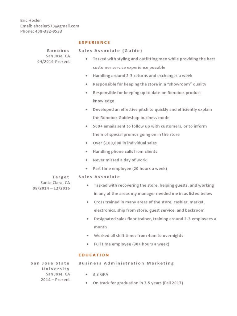 Eric Resume Updated 4 17 | PDF