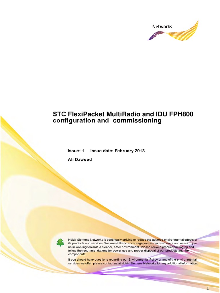 Flexi Packet Multiradio and Idu fph800 PDF | PDF