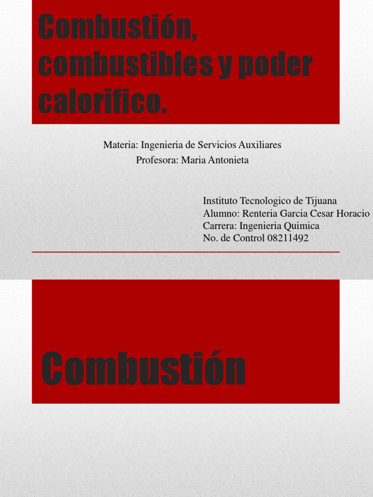 Tabla de Poder Calorifico de Combustibles | PDF | Combustión | Combustibles