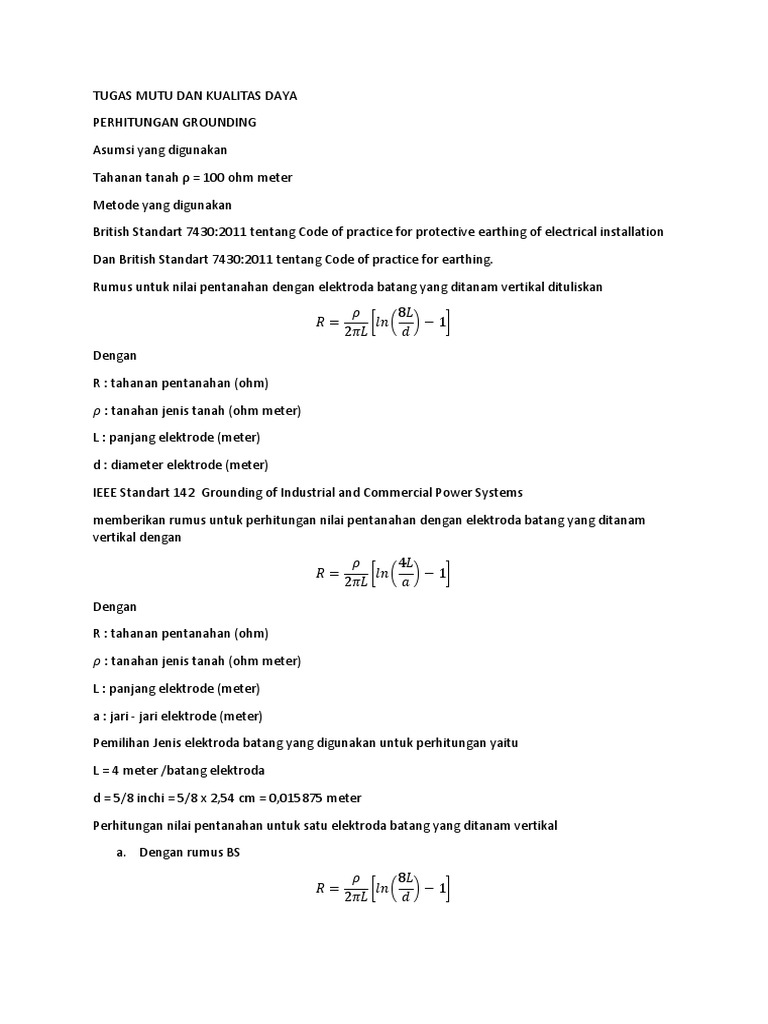 Desain Dan Pengukuran Grounding | PDF