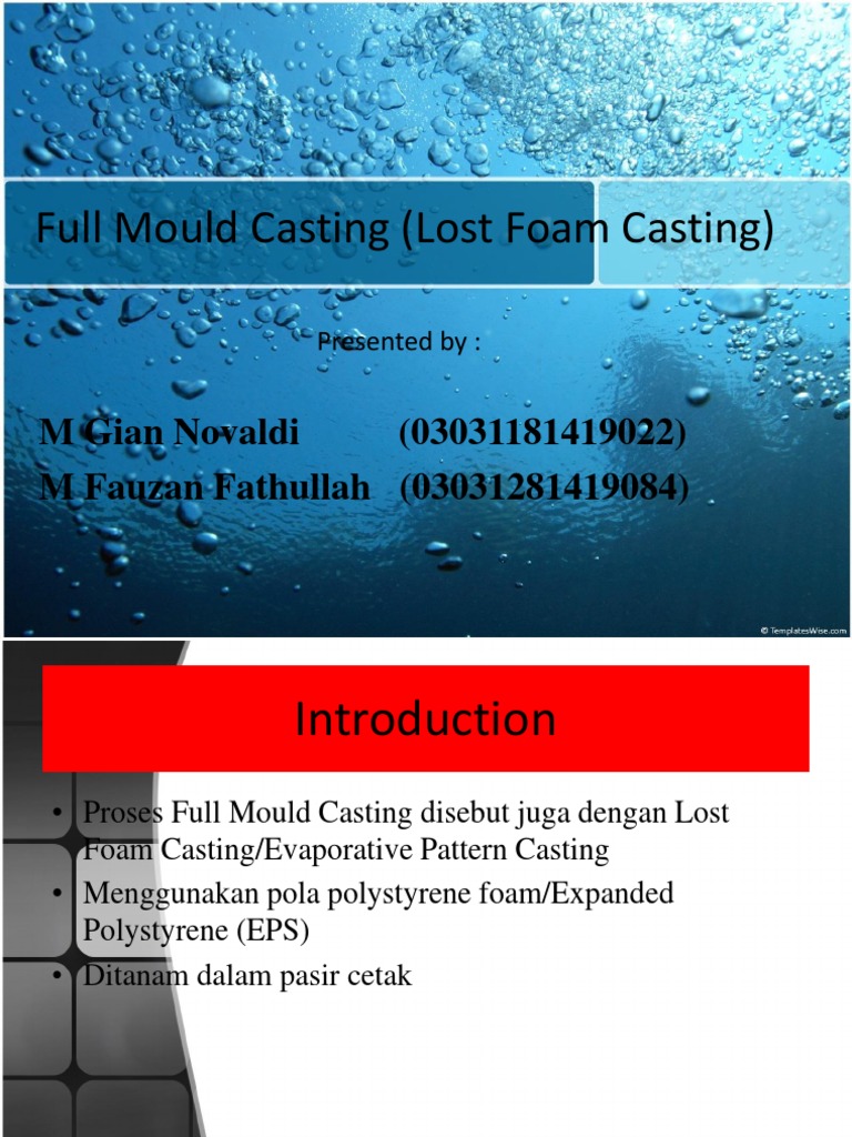 Teknologi Full Mold Casting | PDF