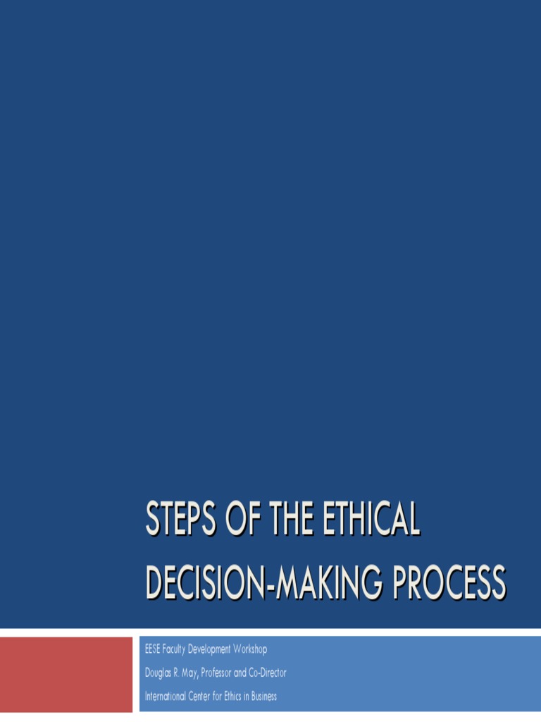 Ethical Decision Making Framework | PDF | Stakeholder (Corporate ...