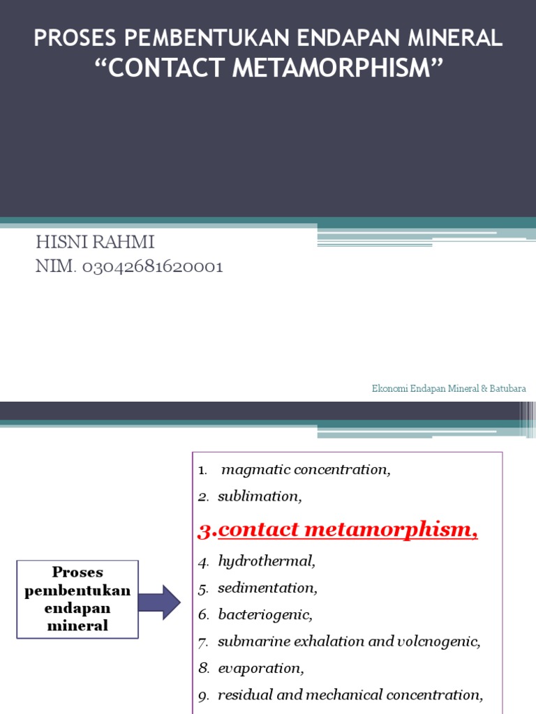 Proses Pembentukan Endapan Mineral | PDF