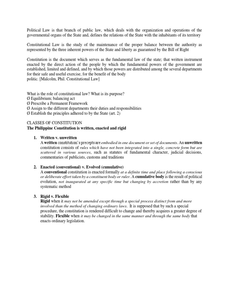 Police Power Notes | PDF | Police Power (United States Constitutional ...