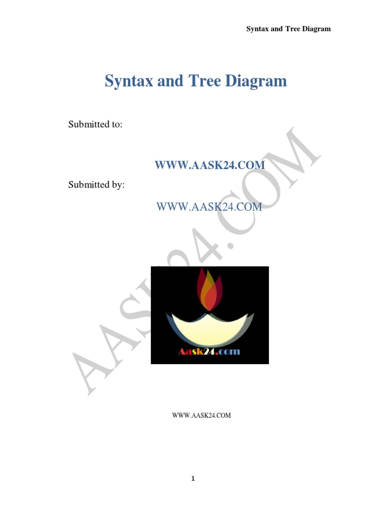 Syntax and Tree Diagram | PDF | Phrase | Syntax