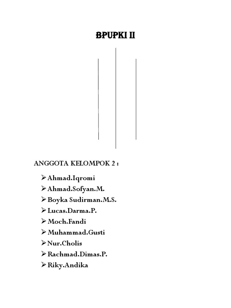 Bpupki Ii: Anggota Kelompok 2 | PDF