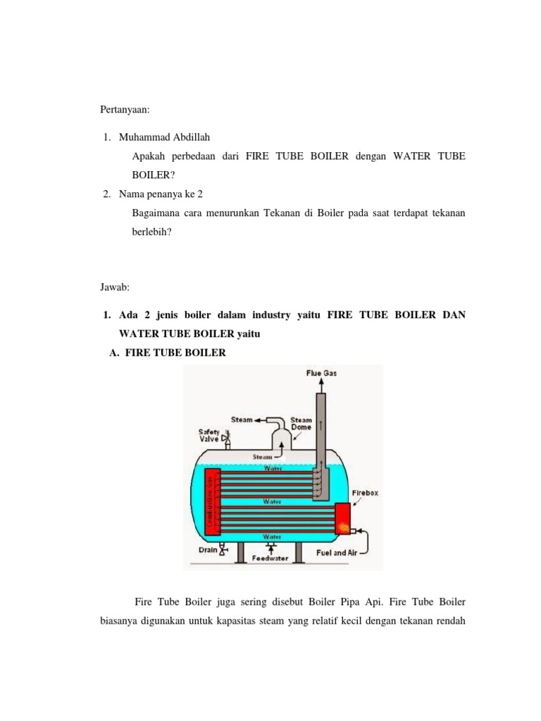 Fire Tube Boiler | PDF