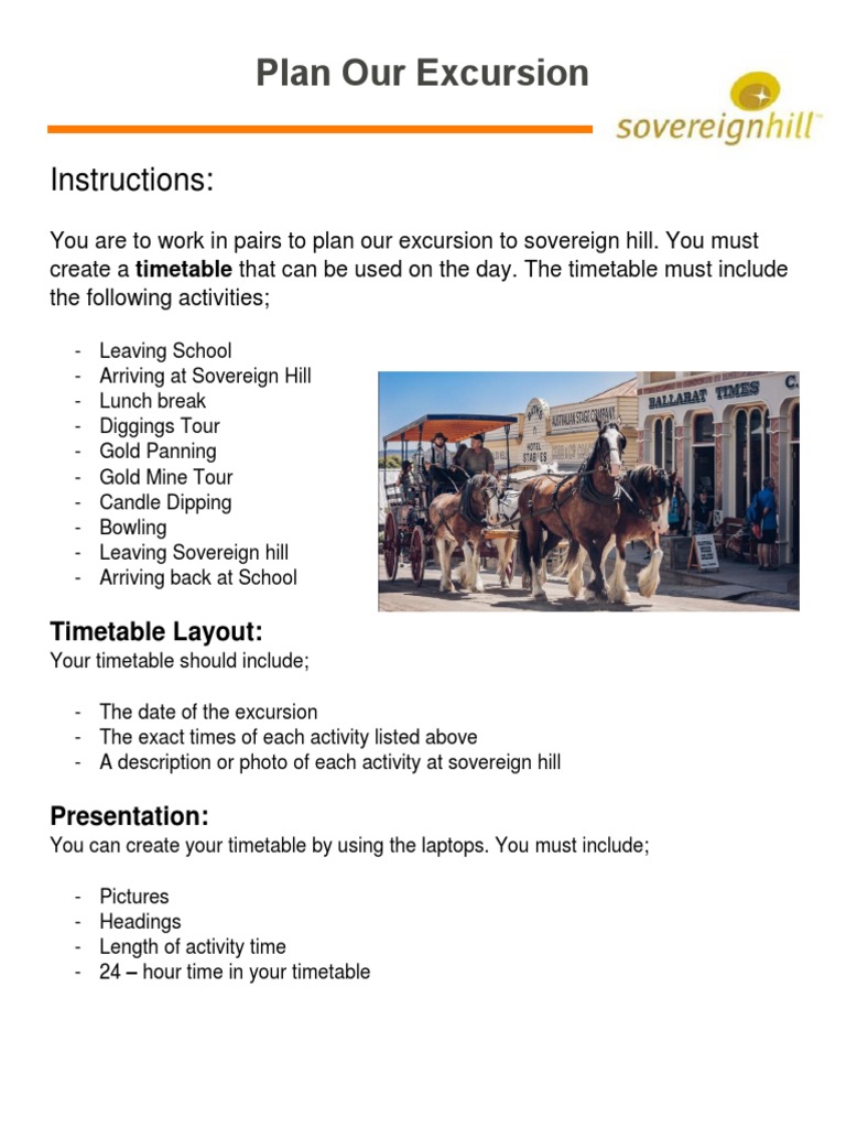 Plan Our Excursion | PDF | Nature