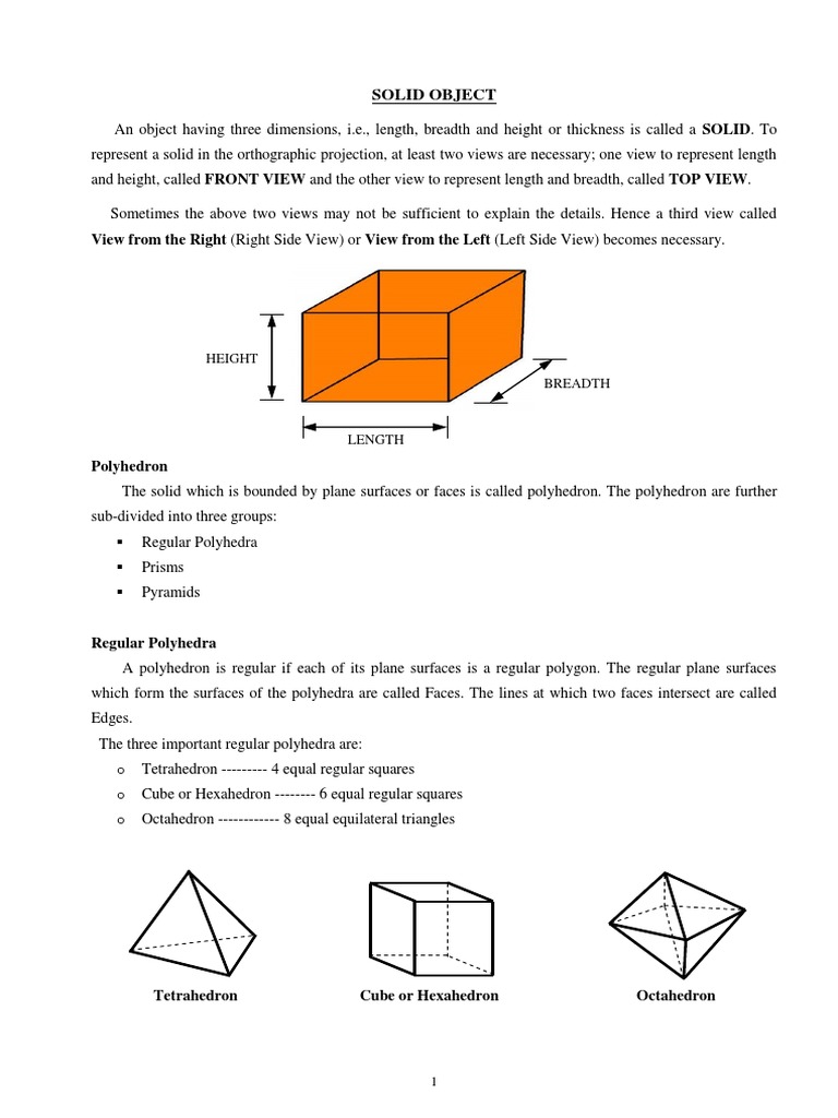 Solid Object PDF | PDF | Geometric Objects | Linear Programming