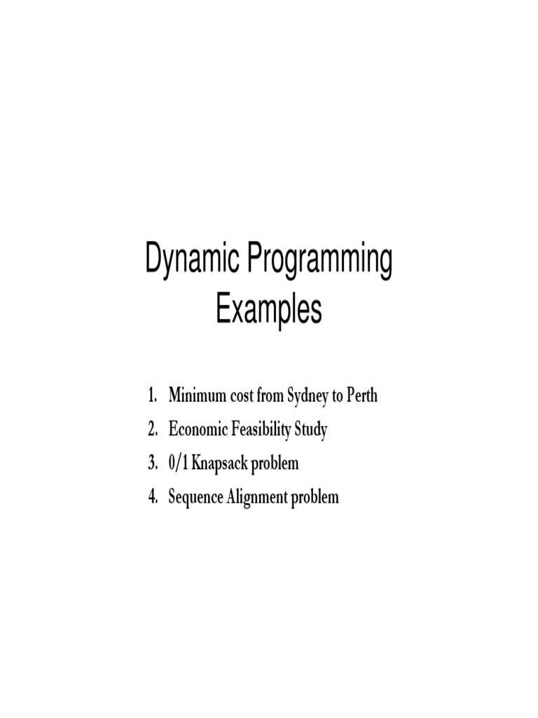 DP Examples | Download Free PDF | Sequence Alignment | Dynamic Programming