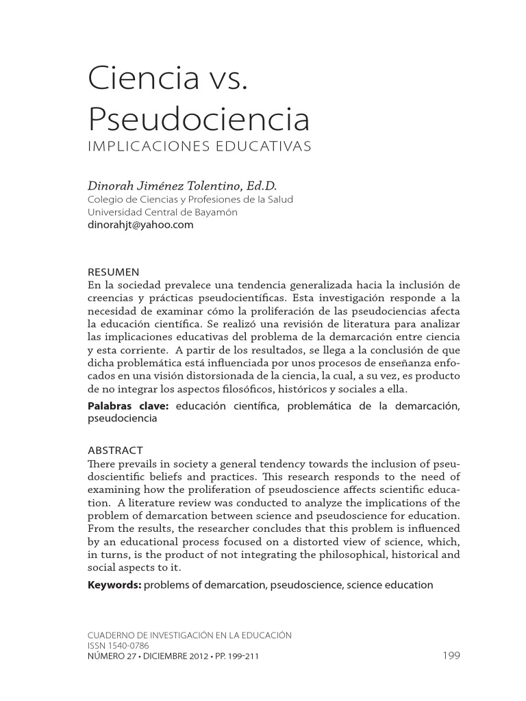 Lectura 2 - Ciencia Vs Pseudociencia | PDF | Pseudociencia | Science