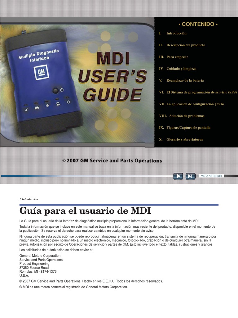 MDI Manual Spanish | PDF | USB | LAN inalámbrico