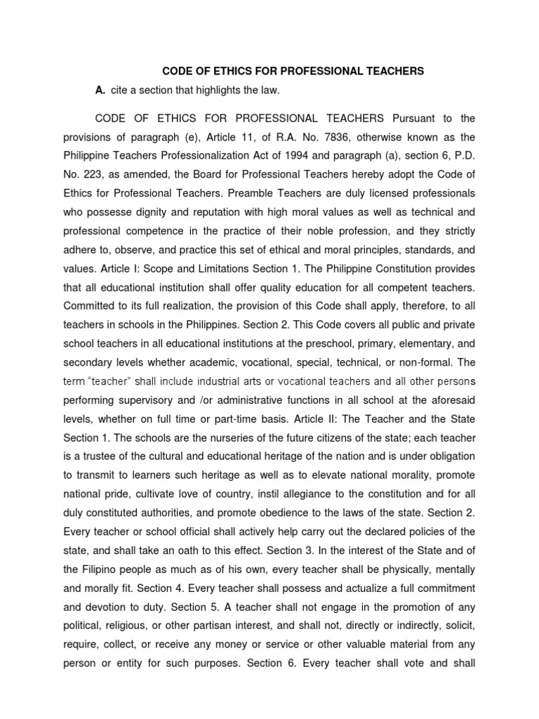 Article XIV of The 1987 Philippine Constitution | PDF | Profession ...