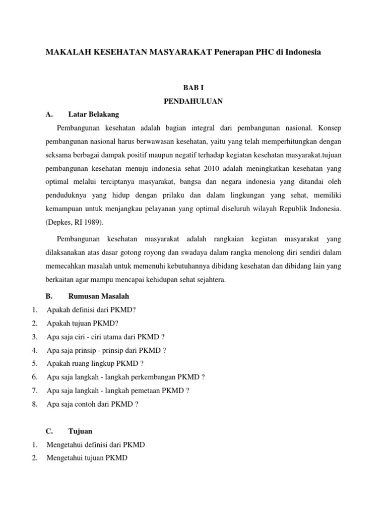 Implementasi Phc Di Indonesia Pdf