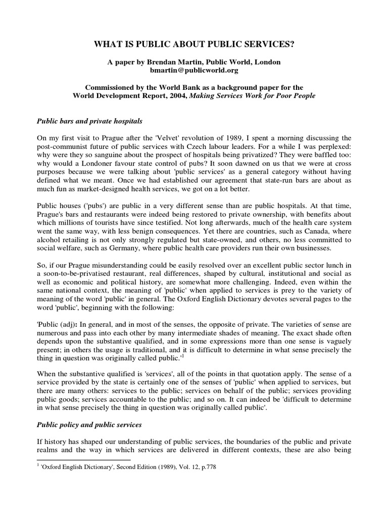 What Is Public | PDF