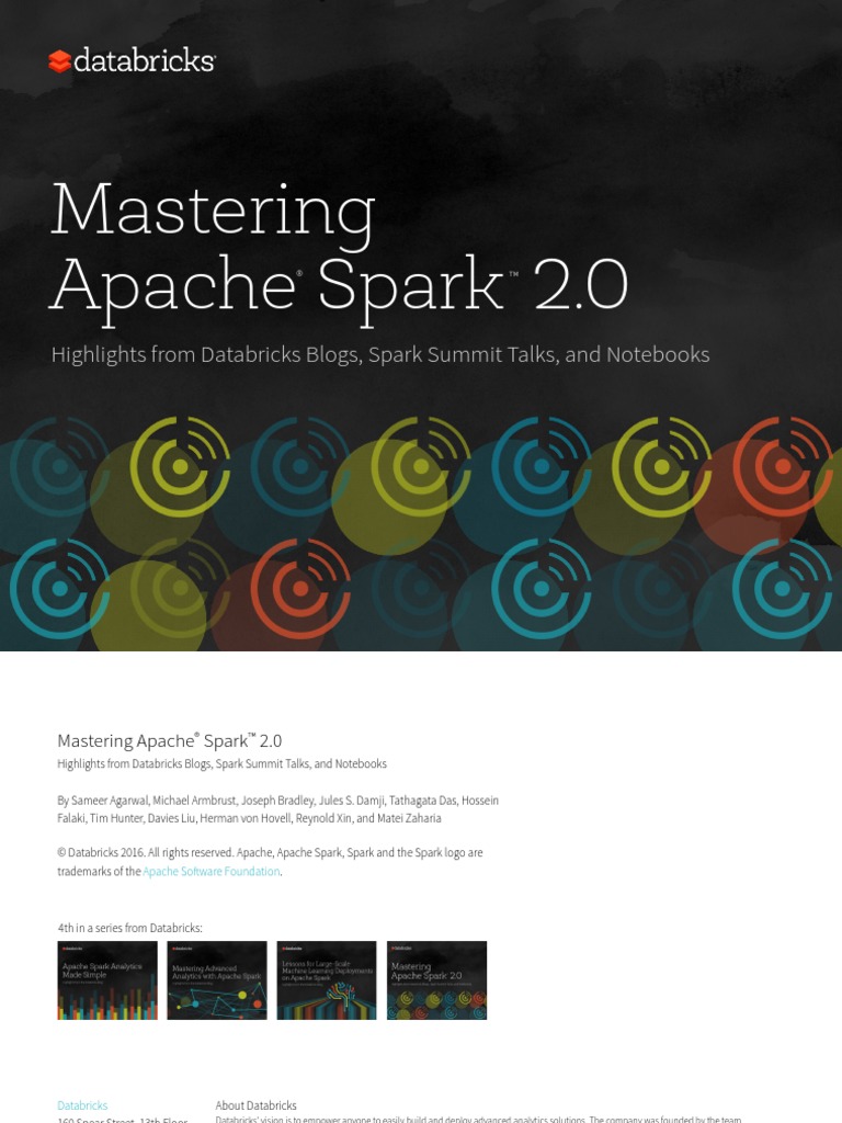 Mastering Apache Spark 2.0 | PDF | Apache Spark | Central Processing Unit