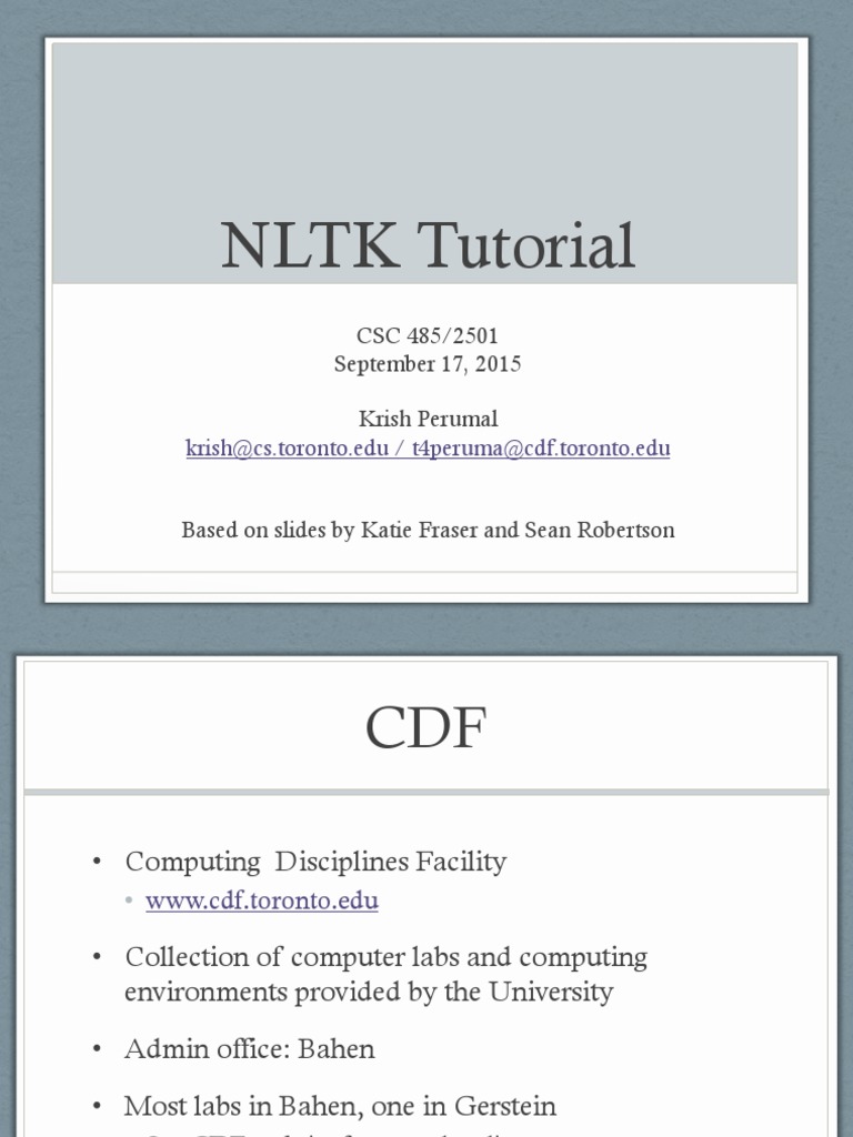NLTK Tutorial | PDF | Python (Programming Language) | Modular Programming NLTK Tutorial | PDF | Python (Programming Language) | Modular Programming