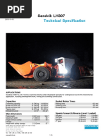 Sandvik LH621 Underground Loader Specs | PDF