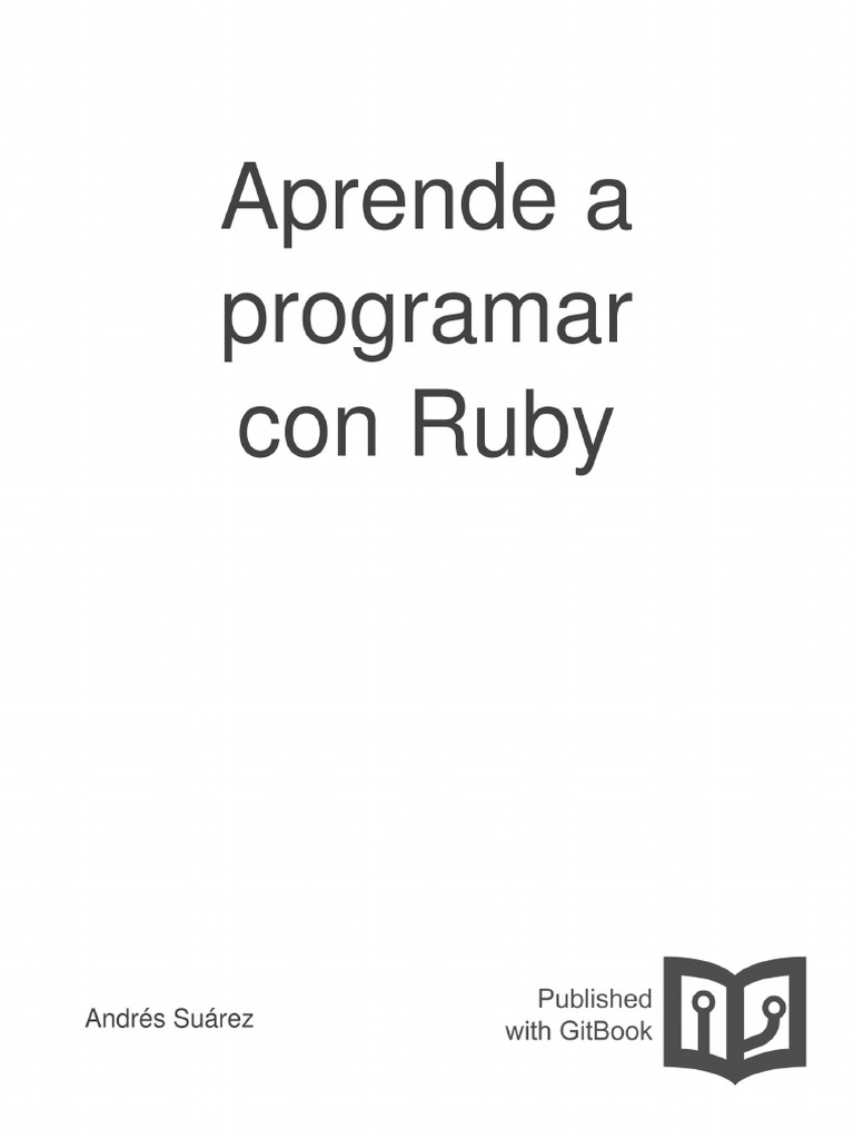 Aprende A Programar Con Ruby PDF | PDF