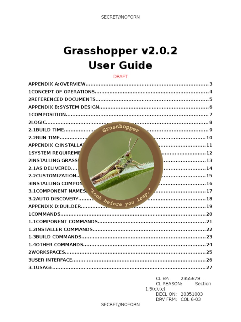 Grasshopper v2 0 2 UserGuide | PDF | Command Line Interface | Library (Computing)