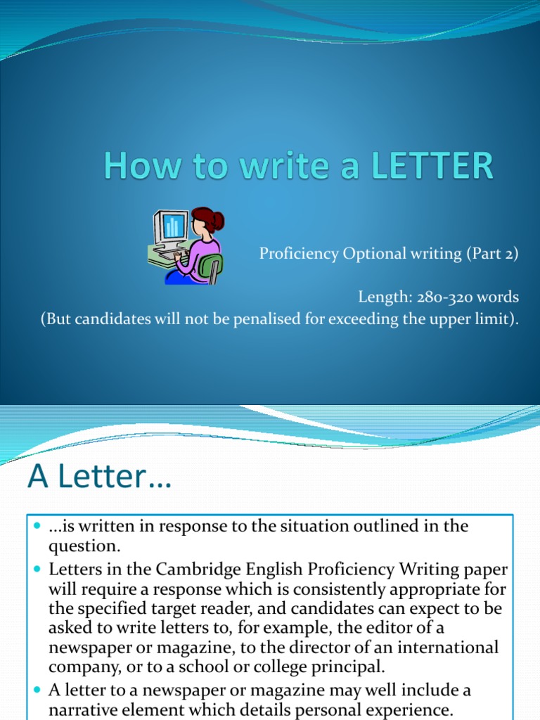 How To Write A LETTER For CPE | PDF