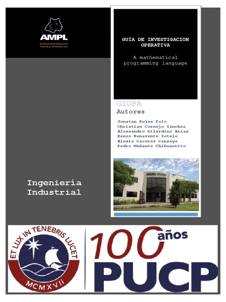 Guía de uso del software AMPL | PDF | Ventana (informática) | La ...