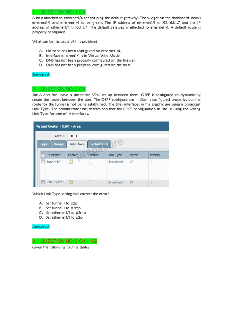 PCNSE7 60q v2 | PDF | Firewall (Computing) | Port (Computer Networking)