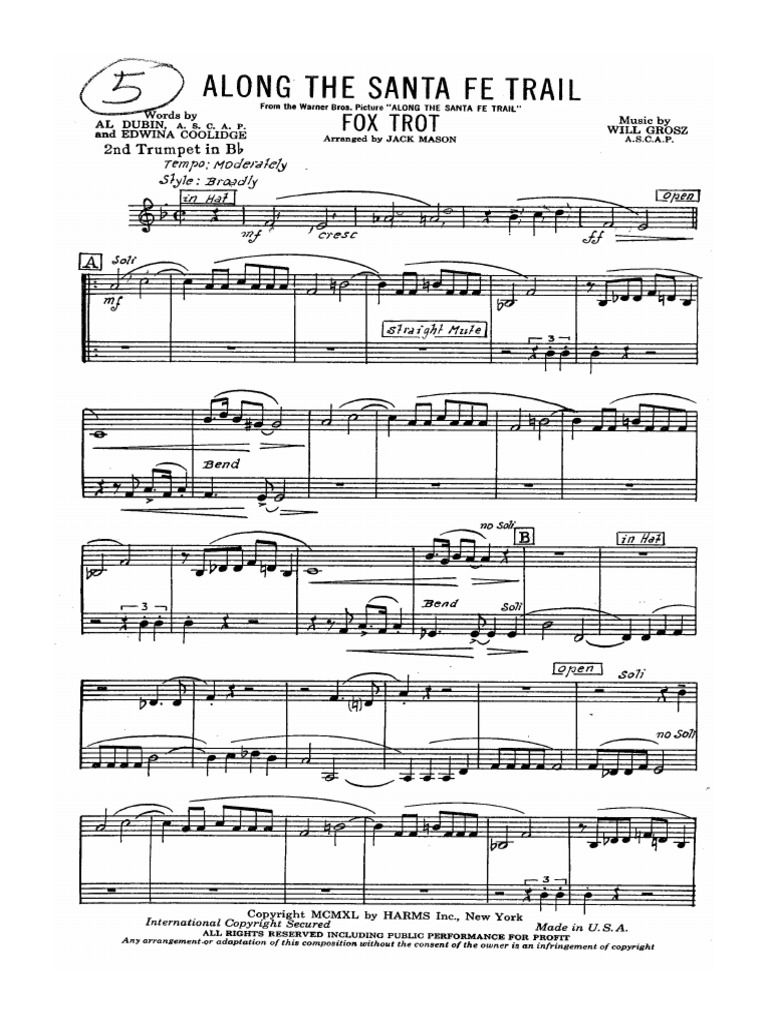 Along The Santa Fe Trail (Mason) | PDF