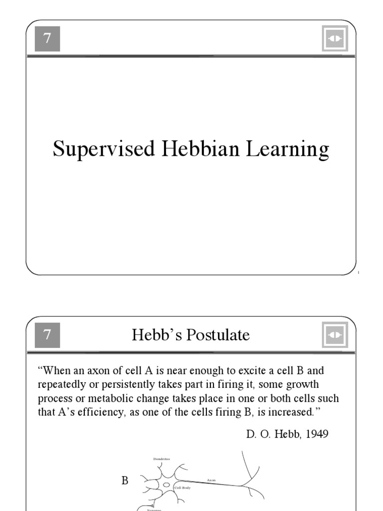 Supervised Hebbian Learning | PDF | Cognitive Science | Biology