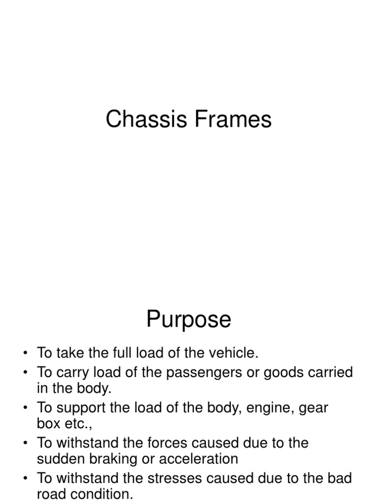 Chassis | PDF | Chassis | Vehicle Technology