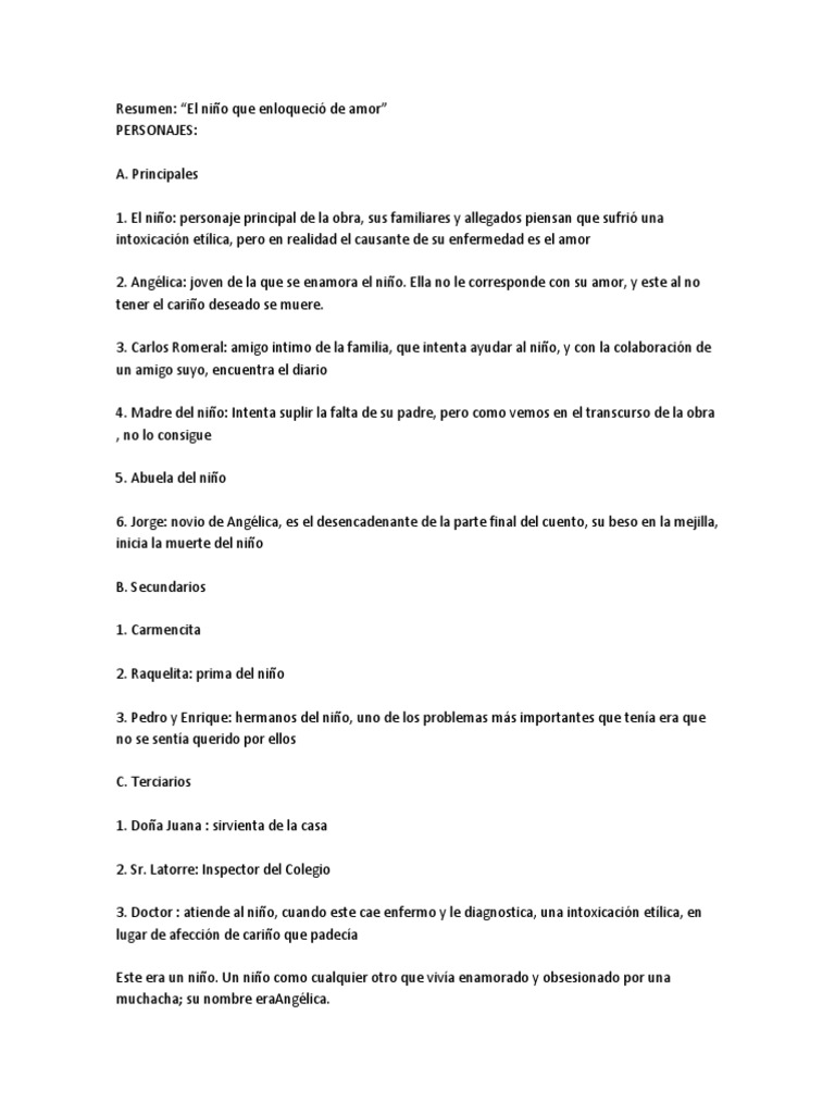 Libro El Niño Que Enloquecio de Amor | PDF | Amor