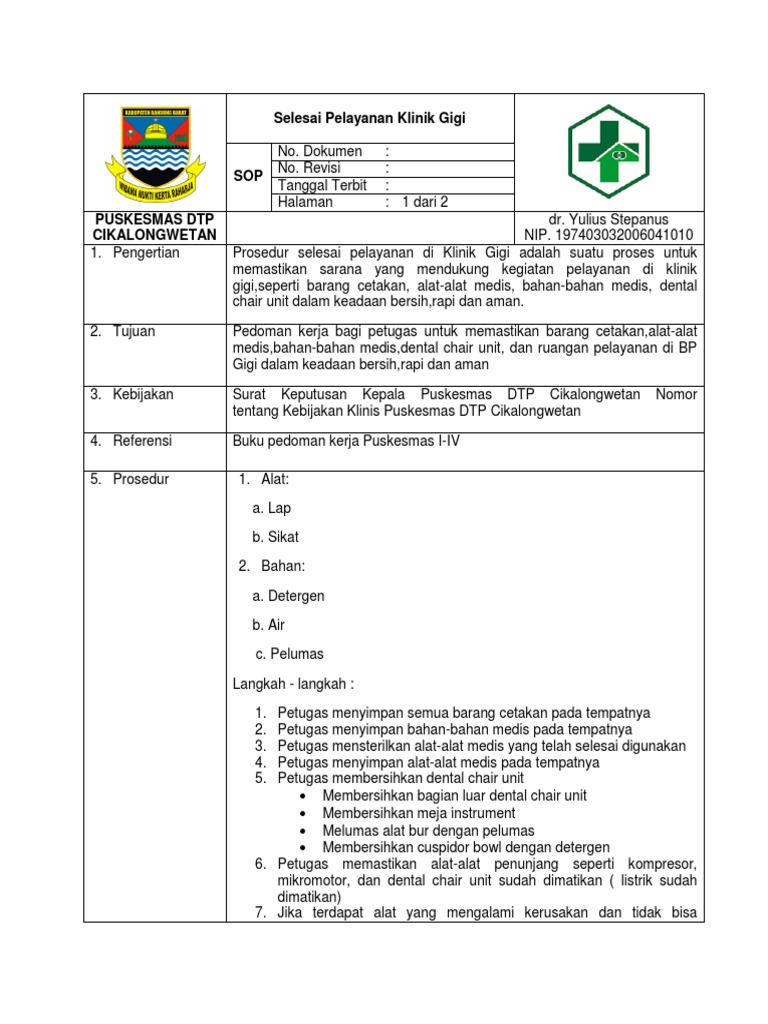Sop Klinik Dalchaebi