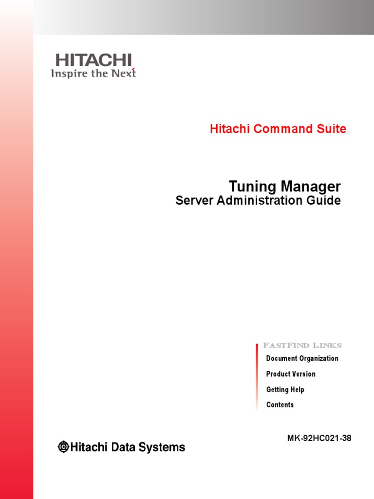 Tuning Manager Administration Guide | PDF | Command Line Interface | Server (Computing)