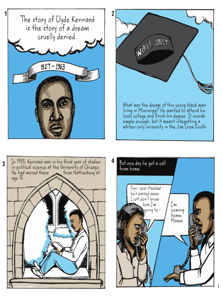 Clyde Kennard Comic | PDF | Justice | Crime & Violence