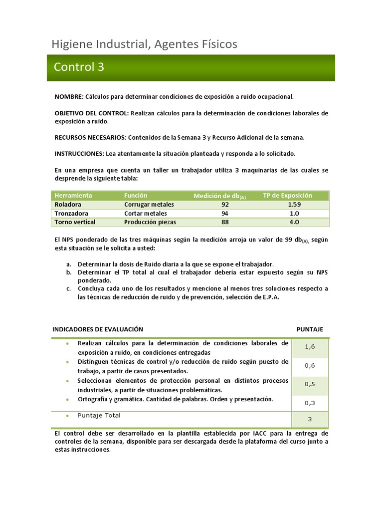 Control3 PDF | PDF | Seguridad y salud ocupacional | Science