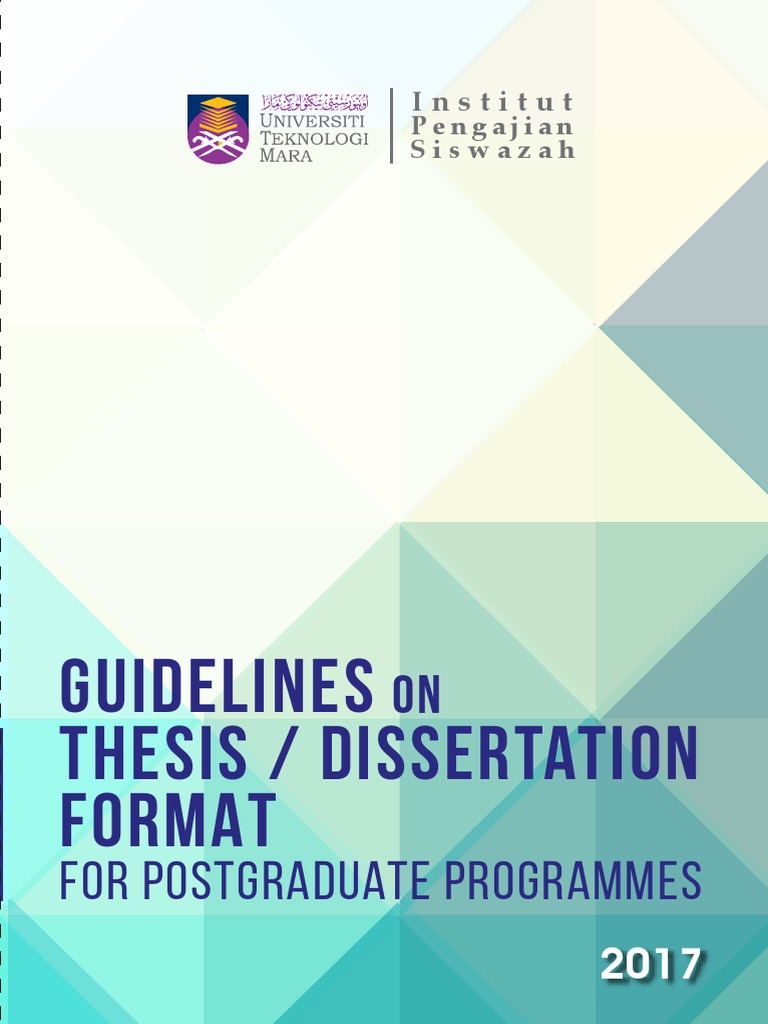 Guideline Thesis 25 Sep 2017 | PDF | Thesis | Master Of Science