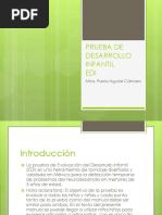 Prueba EDI: Evaluación del Desarrollo Infantil | PDF | Neurología | El ...