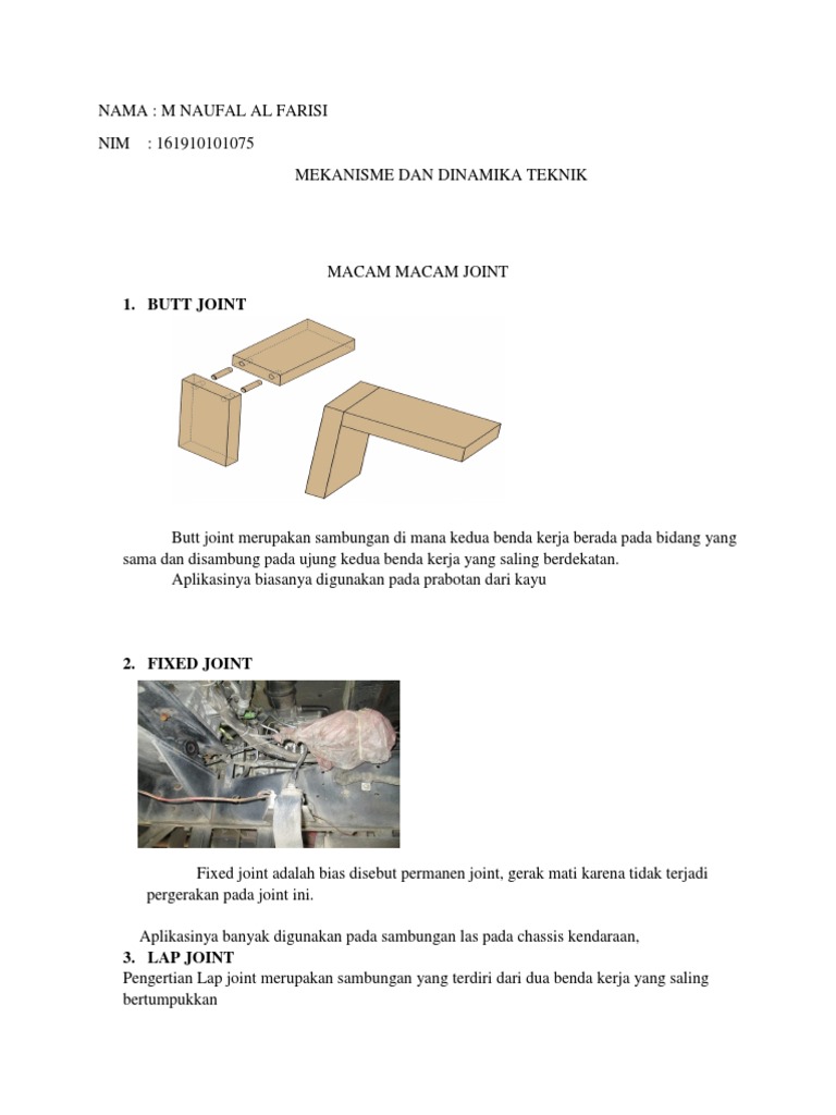 Macam Macam Joint | PDF | Sains & Matematika