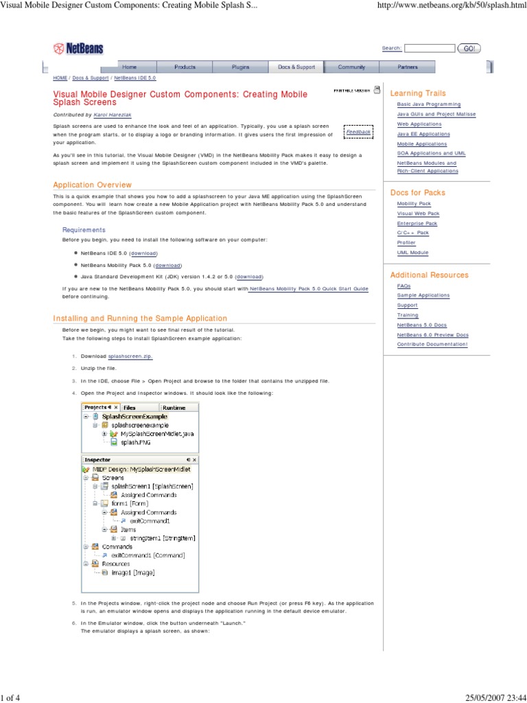 Visual Mobile Designer Custom Components | PDF | Net Beans ...