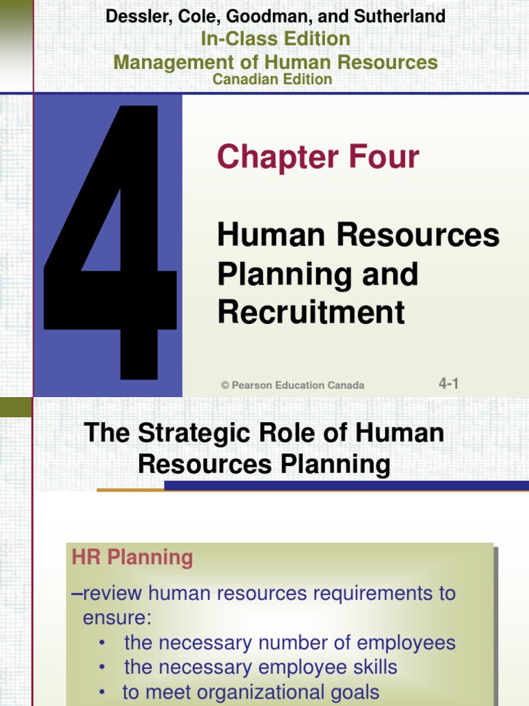 Dessler Human Resource Management Ch04 | PDF | Recruitment | Employment